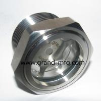 China BSP 1 inch Stainless Steel 304 Bullseye Sight Glass for Gearbox Oil Level 5-10 Bar for sale