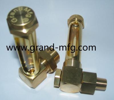 China NPT pipe thread 1/2 inch oil sight gauge for horizontal drum,male thread for sale
