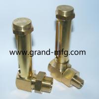 China Brass Oil Level Gauge with NPT Thread 1/2 3/4 1 Inch Sight Glass Indicator 80-600mm for sale