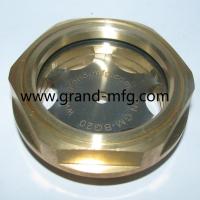 China 1/4 Inch Brass Oil Level Sight Glass with Pyrex Glass NPT Male Thread 5-10 Bar for sale