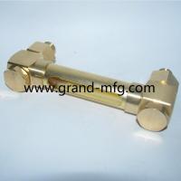 China Brass Oil Level Gauge with Glass Tube M10x1 to G1/2 Threads 80mm to 600mm Bolt Distance for sale