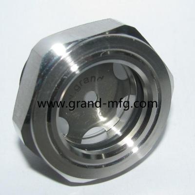 China Stainless Steel 304 Sight Glass 1 Inch NPT Oil Level Gauge Indicator 5-120 Bar for sale