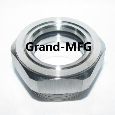 China Stainless Steel 304 Bullseye Sight Glass G1 BSP Thread Oil Level Gauge for Gearbox Reducer 5-10 Bar for sale