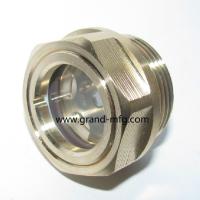 China Brass Oil Sight Glass Plug BSP 3/8 Inch Male Thread Tempered Glass 5 Bar for sale