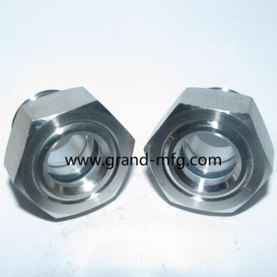 China SS304 SS316 Stainless Steel Liquid Sight Glass 5-10 Bar for Hydraulic Reservoirs for sale