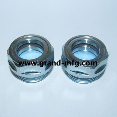 China Steel Oil Level Sight Glass Gauge 1/2 to 1-1/4 Inch NPT BSP Thread 5-10 Bar for sale