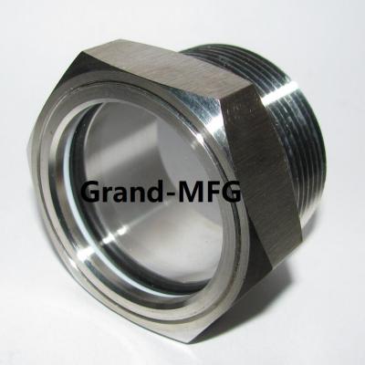 China Stainless Steel 304 Bullseye Sight Glass 2 Inch NPT High Pressure 5-10 Bar for sale