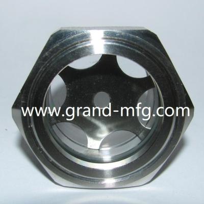China Stainless Steel Oil Sight Glass SS304 G 1/2 BSP 80 Bar Industrial Level Indicator for sale