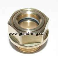 China Brass Oil Level Sight Glass 3/8 3/4 BSP G Thread 8MPa with SS304 Reflector for sale