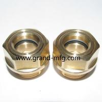 China Brass Oil Level Sight Glass M16 M18 M26 M27x1.5 Metric Thread with SS304 Reflector for sale
