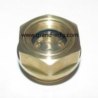 China Brass Oil Level Sight Glass M16 M18 M26 M27x1.5 Metric Thread with SS304 Reflector for sale