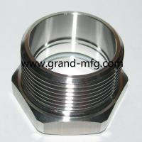 China SS304 Stainless Steel Oil Sight Glass 2 Inch BSP Thread 5-10 Bar Level Gauge for sale