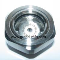 China SS304 Stainless Steel Oil Sight Glass 2 Inch BSP Thread 5-10 Bar Level Gauge for sale