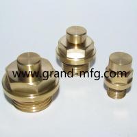 China NPT Male Thread Brass Breather Vent Plugs 1/8 to 1 Inch Air Release Plugs 0.005-0.03 MPa for sale