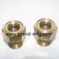 China Brass Oil Sight Glass NPT 1/2 to 2 Inch Liquid Level Gauge GM-BN34 for sale
