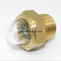 China Brass Oil Sight Glass 1/2 to 1 Inch NPT Thread Heavy Duty 3 Bull Eye Dome Sight Glass 5-10 Bar for sale