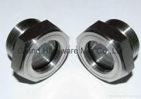 China Stainless Steel 304 Oil Sight Glass M20x1.5 Borosilicate Glass Level Indicator for sale