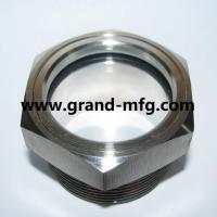 China SS304 NPT 1/4 High Pressure Oil Sight Glass 300PSI Liquid Level Indicator for Gearbox Reducer for sale