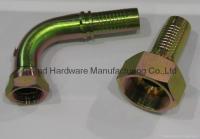 China Precision CNC Machined Steel Fittings Zinc Plated NPT BSP Metric Thread SAE Hexagon for sale