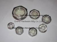 China Plastic Oil Level Indicator Sight Glass M10 to M42 5-10 Bar Industrial View Port for sale