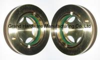China Circular Brass Oil Sight Glass BSP Thread 1/2 3/4 3/8 Inch Oil Level Gauge for sale