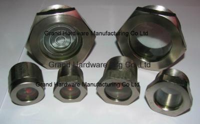 China Fused Sight Glass Window 1/4 to 2 Inch NPT BSP 12 MPa 260C Oil Level Gauge for sale