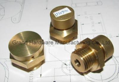 China Brass Breather Vent Plug NPT BSP Thread Air Release Plug 0.005-0.03 MPa for sale