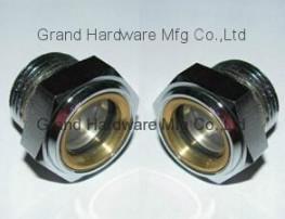 China Steel Sight Glass 1/2 BSP Thread Oil Level Indicator for Gearbox 5-10 Bar for sale