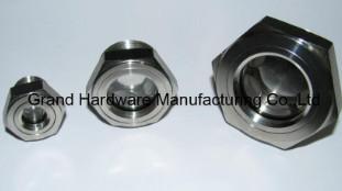 China SS304 Precision Hexagon Oil Level Indicator Sight Glass 1/2 BSP Thread for sale