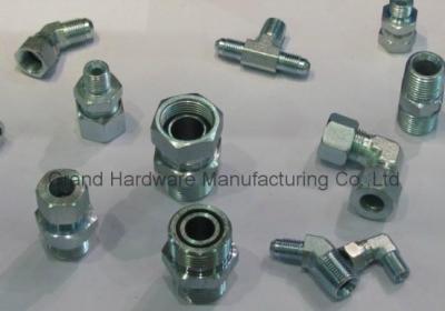 China OEM ODM Steel Machined Parts Female Male Thread Zinc Nickel Plated Custom for sale