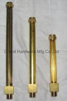 China Brass Tube Oil Level Gauge 3/8 NPT Male Thread Glass Tube Hydraulic Reservoir for sale