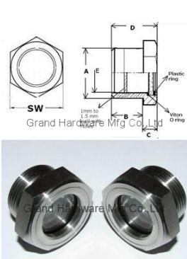 China NPT,BSP(G thread),Metric thread SUS 304 oil level sights for sale