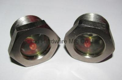 China Steel Fused Oil Level Indicator Sight Glass 1/2 to 2 Inch NPT BSP Thread for Refrigeration for sale