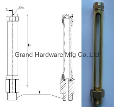 China Sight Glass Tube Indicator NPT BSP G Thread 1/2 3/4 1 Inch Metric Thread for sale