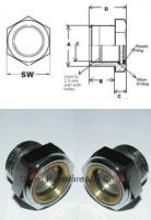 China Steel Oil Tank Gauge with NPT BSP Thread 1/2 to 2 Inch Sight Glass for sale