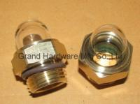 China Brass Liquid Sight Glass Plug 1/2 NPT 3/4 Inch BSP Thread Oil Level Check 5-10 Bar for sale