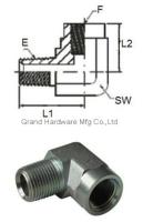 China Nickel Plated Hydraulic Steel Fittings NPT BSP Metric Thread OEM Custom Sizes for sale
