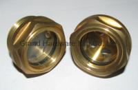 China Brass Oil Sight Glass Plug BSP 3/8 Inch Male Thread Tempered Glass 5 Bar for sale