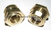 China 1/4 Inch Brass Oil Level Sight Glass with Pyrex Glass NPT Male Thread 5-10 Bar for sale