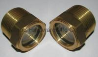 China 1/4 Inch Brass Oil Level Sight Glass with Pyrex Glass NPT Male Thread 5-10 Bar for sale