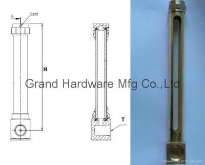 China Brass Oil Level Sight Gauge NPT 1/4 Inch Hydraulic Oil Container for sale