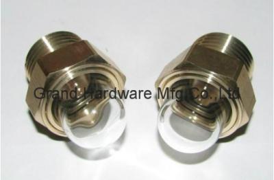 China BSP 1/2 Inch Domed Forklift Radiator Oil Sight Level with FKM O-Ring for sale
