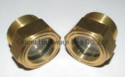 China Brass Oil Level Peep Sight NPT 1/2 Inch Gear Box with FKM O-Ring for sale