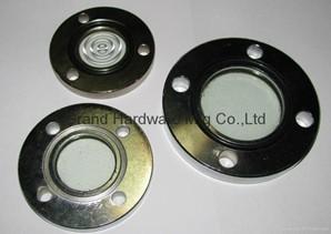 China Steel Flange Fused Visual Sight Windows 2 Inch Natural Glass for Refrigeration Equipment for sale