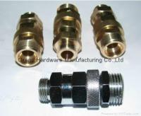 China Brass Hose Fittings NPT BSP Metric Thread CNC Machined Custom OEM 0.01mm Tolerance for sale
