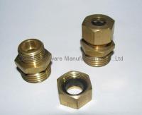 China Brass Hose Fittings NPT BSP Metric Thread CNC Machined Custom OEM 0.01mm Tolerance for sale