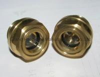 China Brass M22x1.5 Male Thread Fluid Level Sight Glass with SS304 Reflector Natural Glass for sale