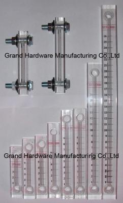 China Plastic Oil Level Indicator / aluminum hydraulic oil level indicator with level marks for Thin-wall container for sale