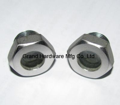 China Stainless Steel 316 Oil Sight Glass Male NPT 1/2 to 2 Inch Borosilicate Glass for sale