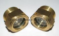 China Brass M33x1.5 Male Metric Thread Oil Level Sight Glass 5-10 Bar Pyrex Peep Hole for sale